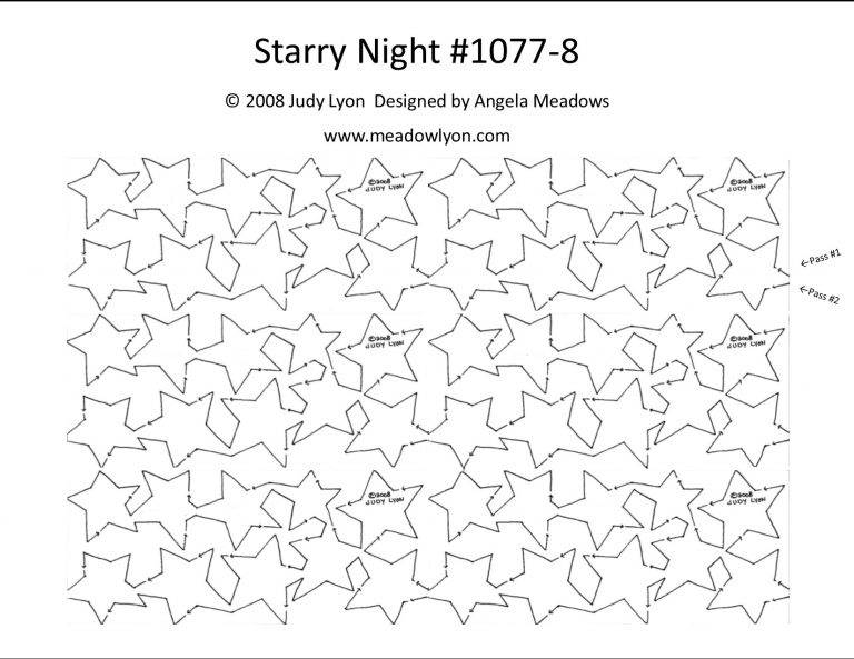 Starry Night 8″ Pattern – MeadowLyon Designs