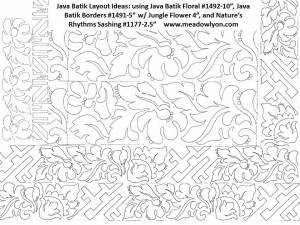 Java Batik Floral 10″ Edge-to-Edge – MeadowLyon Designs
